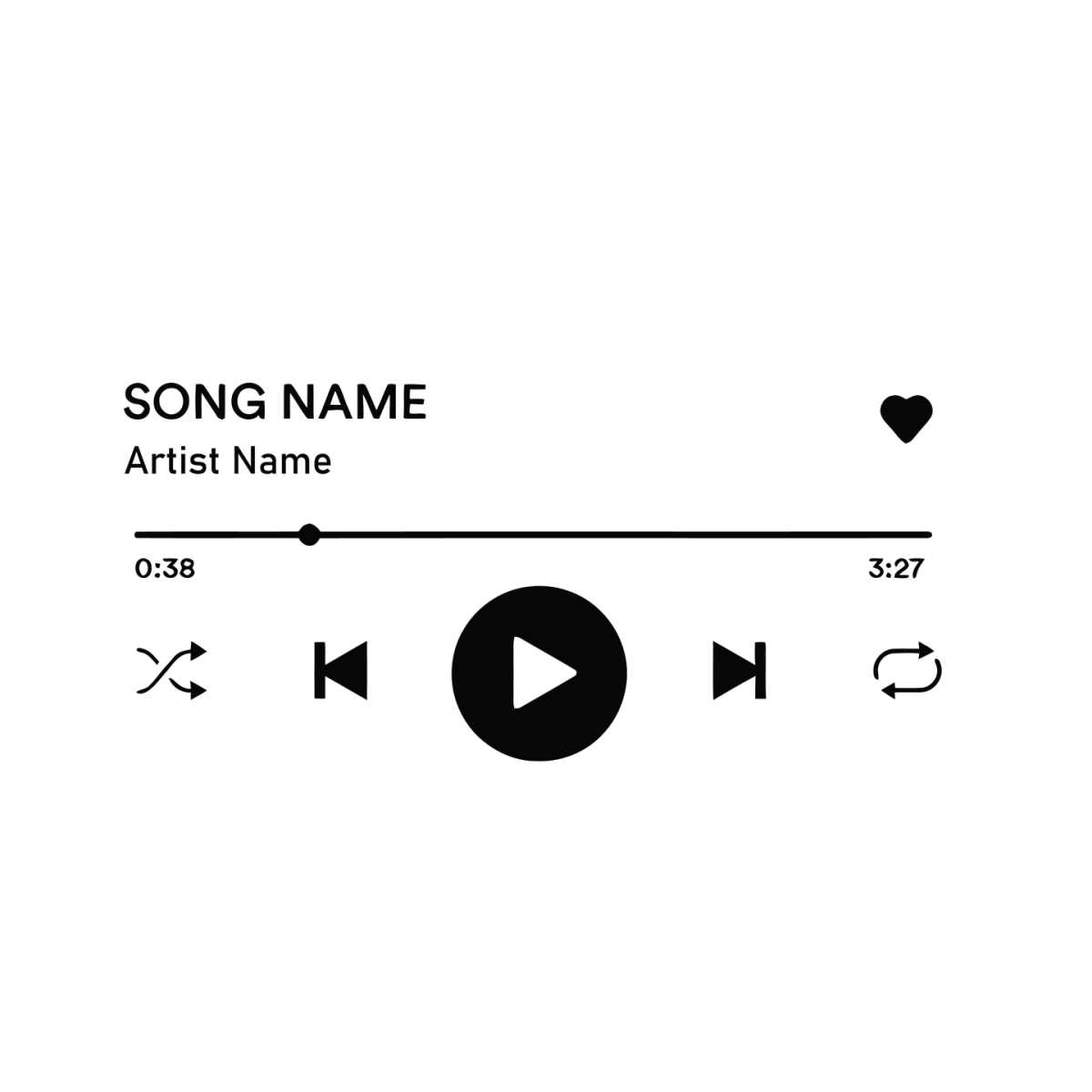 Spotify Song Buttons Audiophone Design Audio Control Buttons | Inspire ...