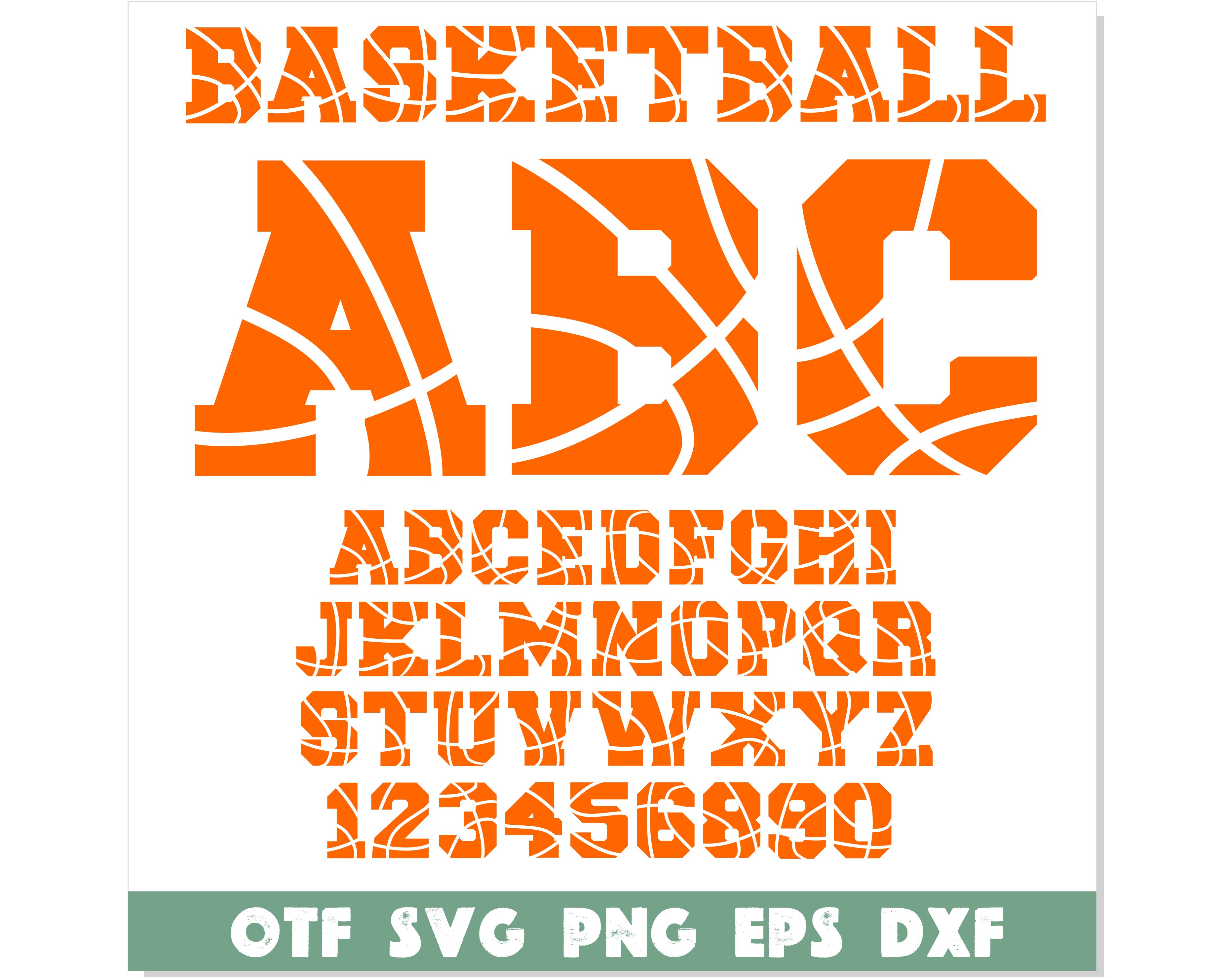 Basketball Font OTF, Basketball Font svg, Sports font, Baske | Inspire ...