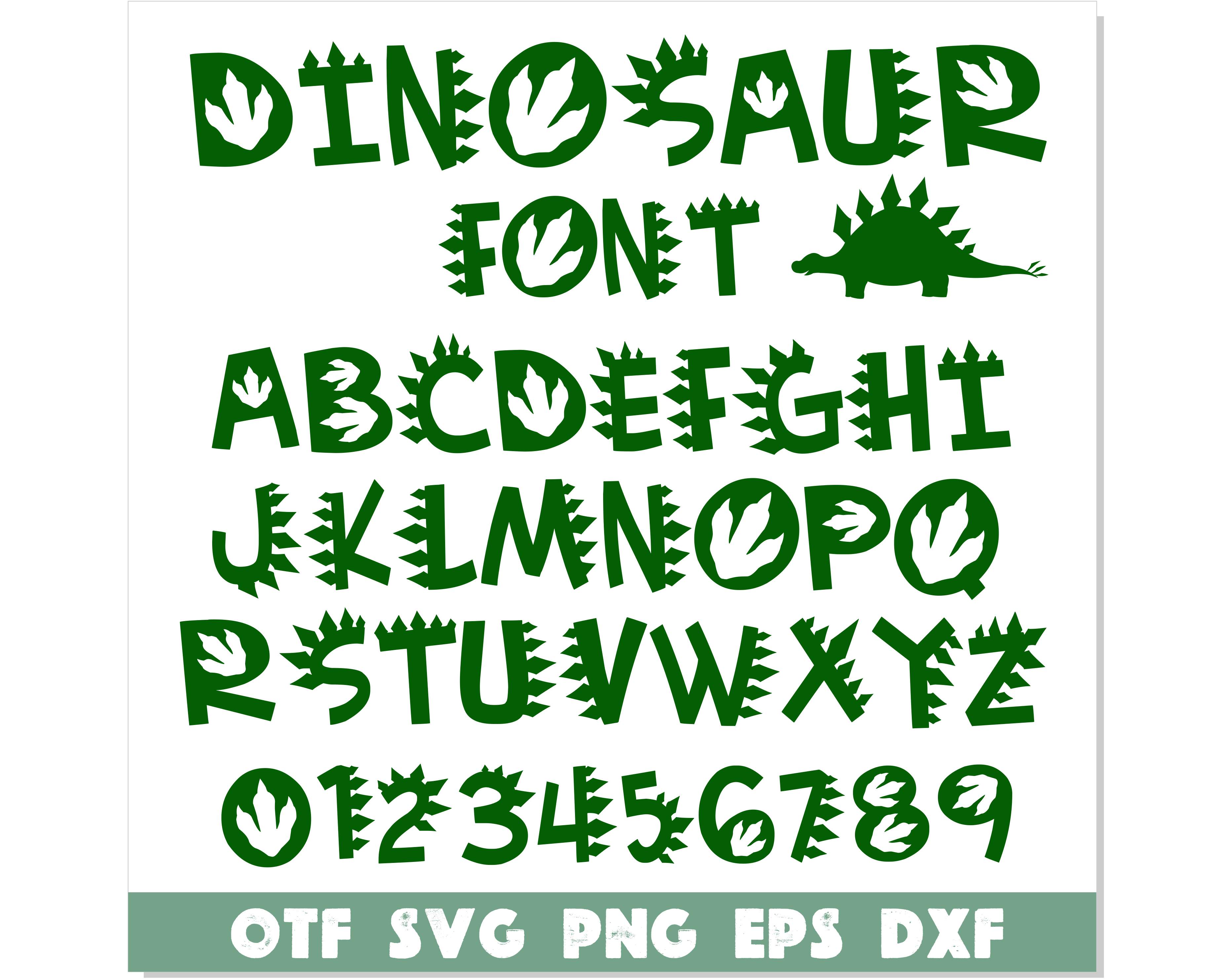 dinosaur font svg - Inspire Uplift