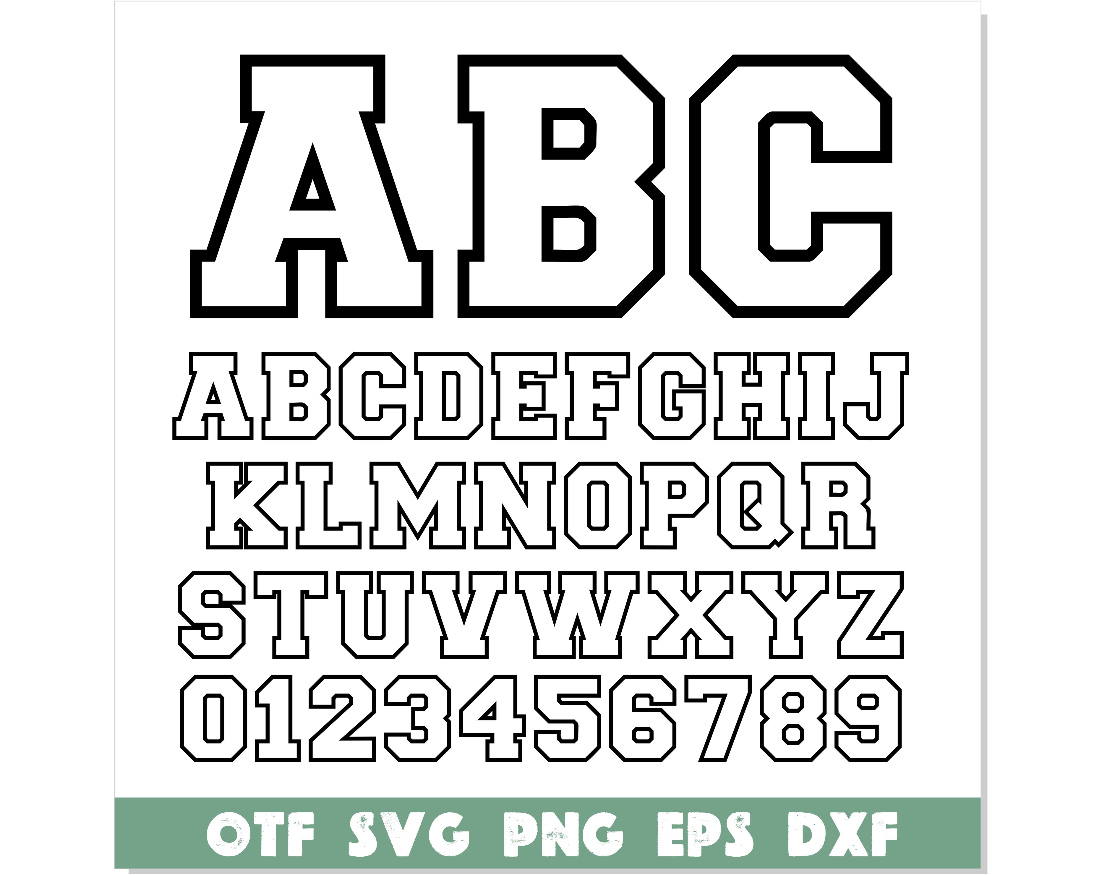 Sport College installable font OTF | Varsity font svg, Colle | Inspire ...