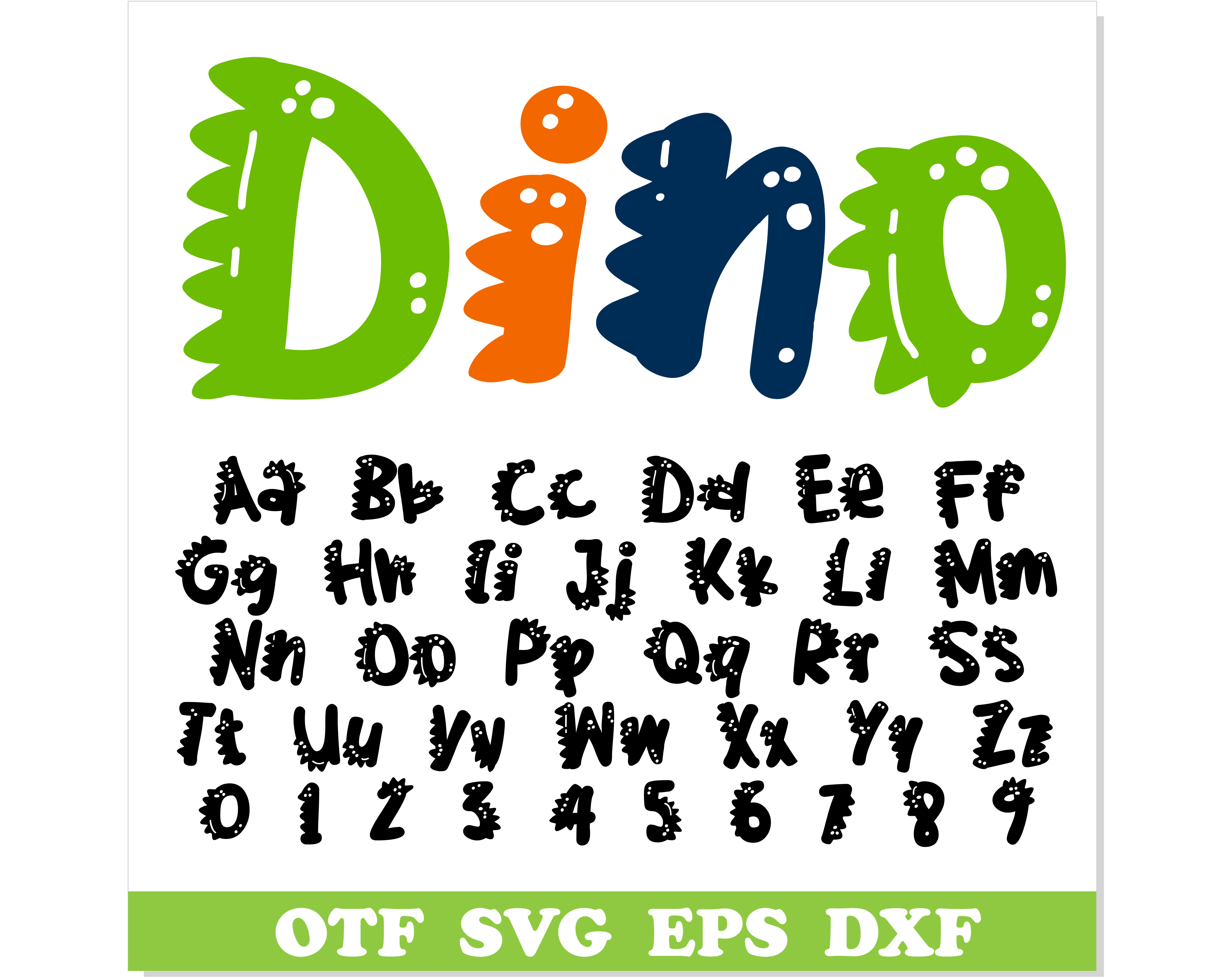 Dinosaur Font OTF, Dinosaur Font SVG Cricut, Dinosaur Alphab | Inspire ...