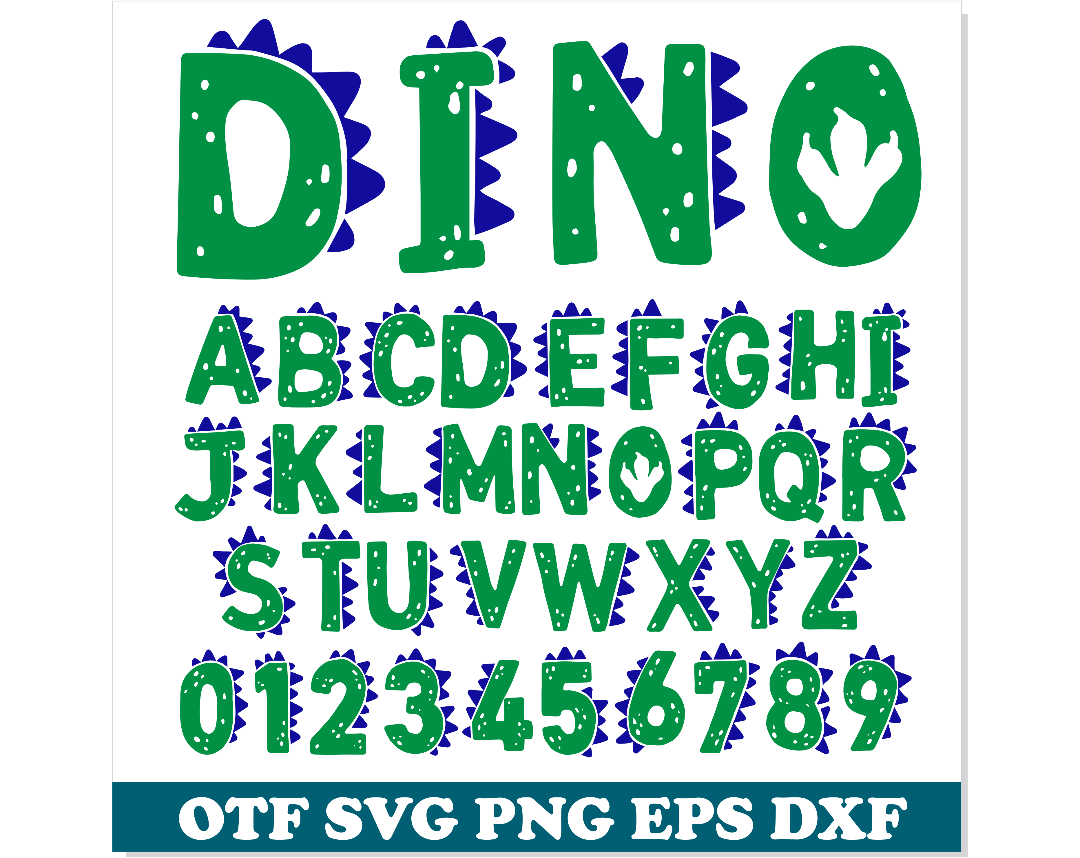Dinosaur Font SVG Cricut, Dinosaur Font png, Dino Font ttf, | Inspire Uplift