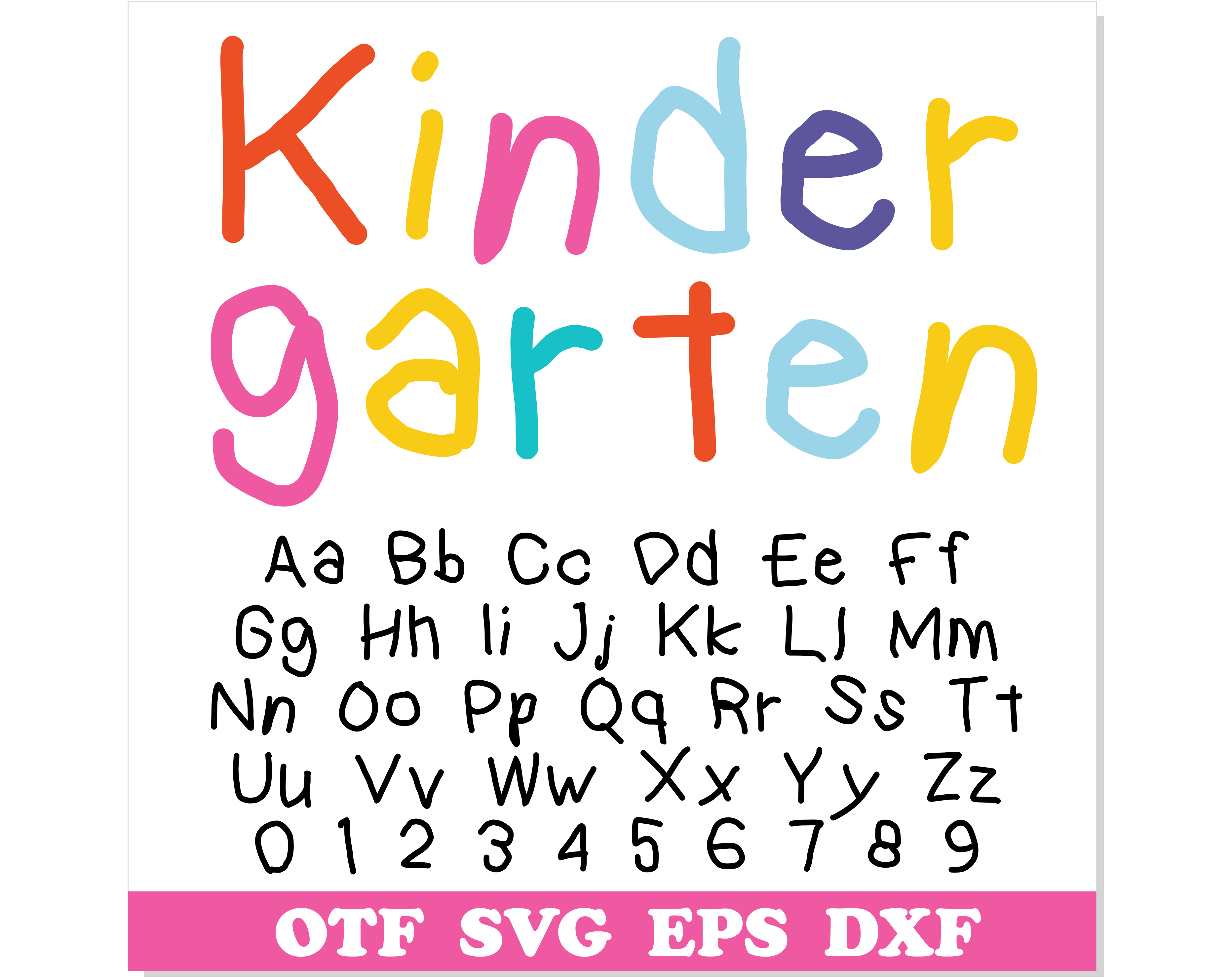 Kindergarten font otf, Kindergarten font svg, Baby Font ttf, - Inspire ...