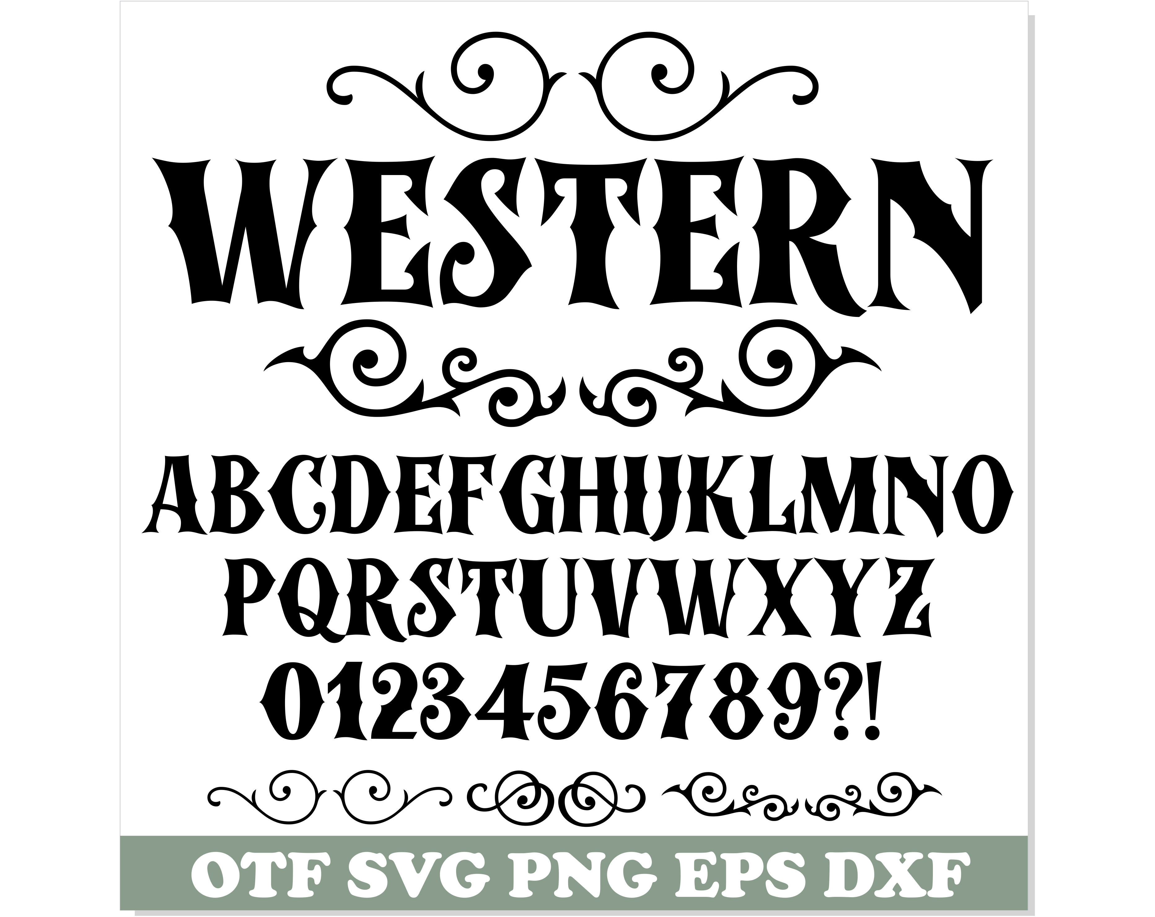 Western Font TTF SVG, Western Decor Svg Png, Whiskey Font, R | Inspire ...