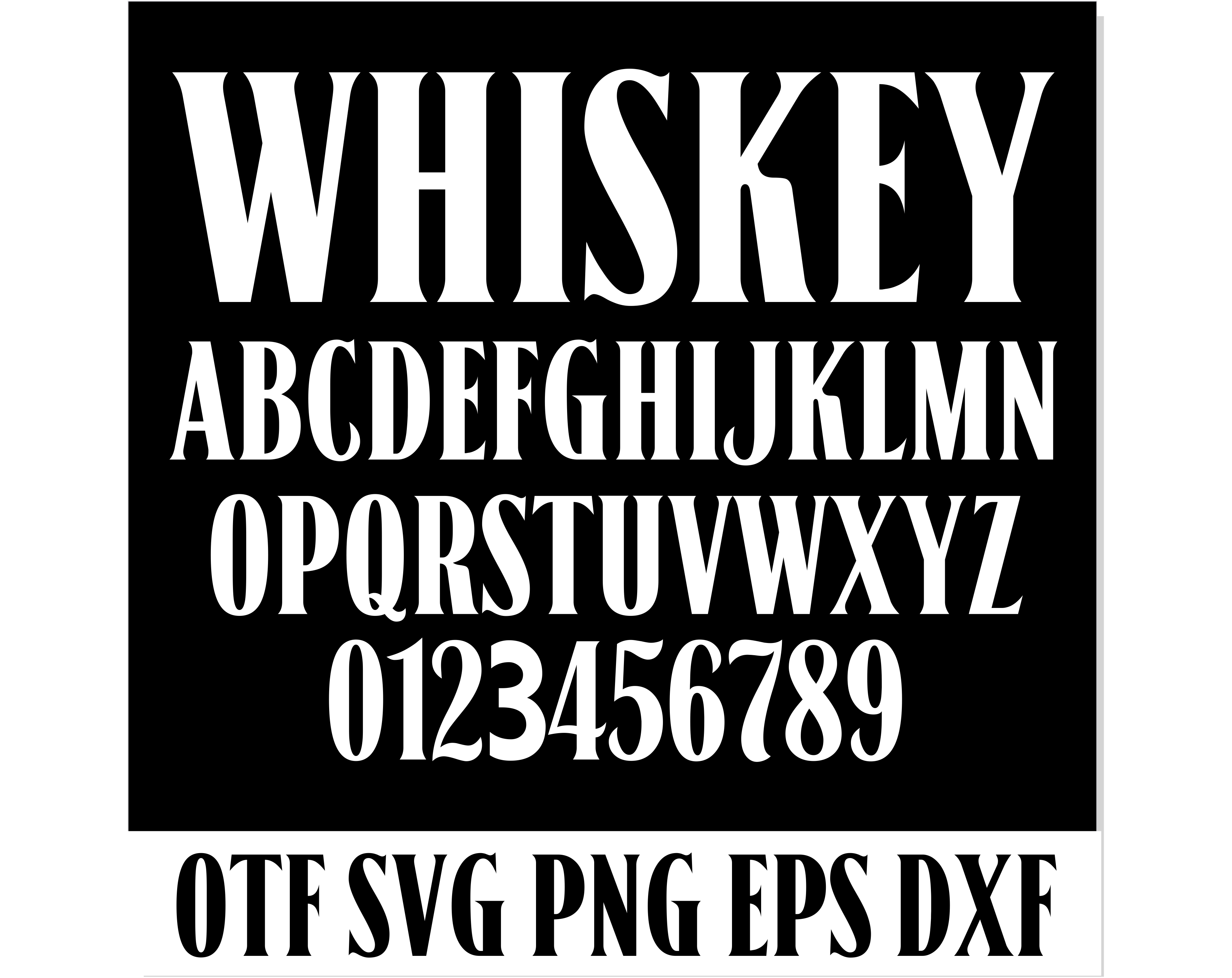 Whiskey Font otf, Whiskey Font svg, Whiskey Font png, Wester - Inspire ...