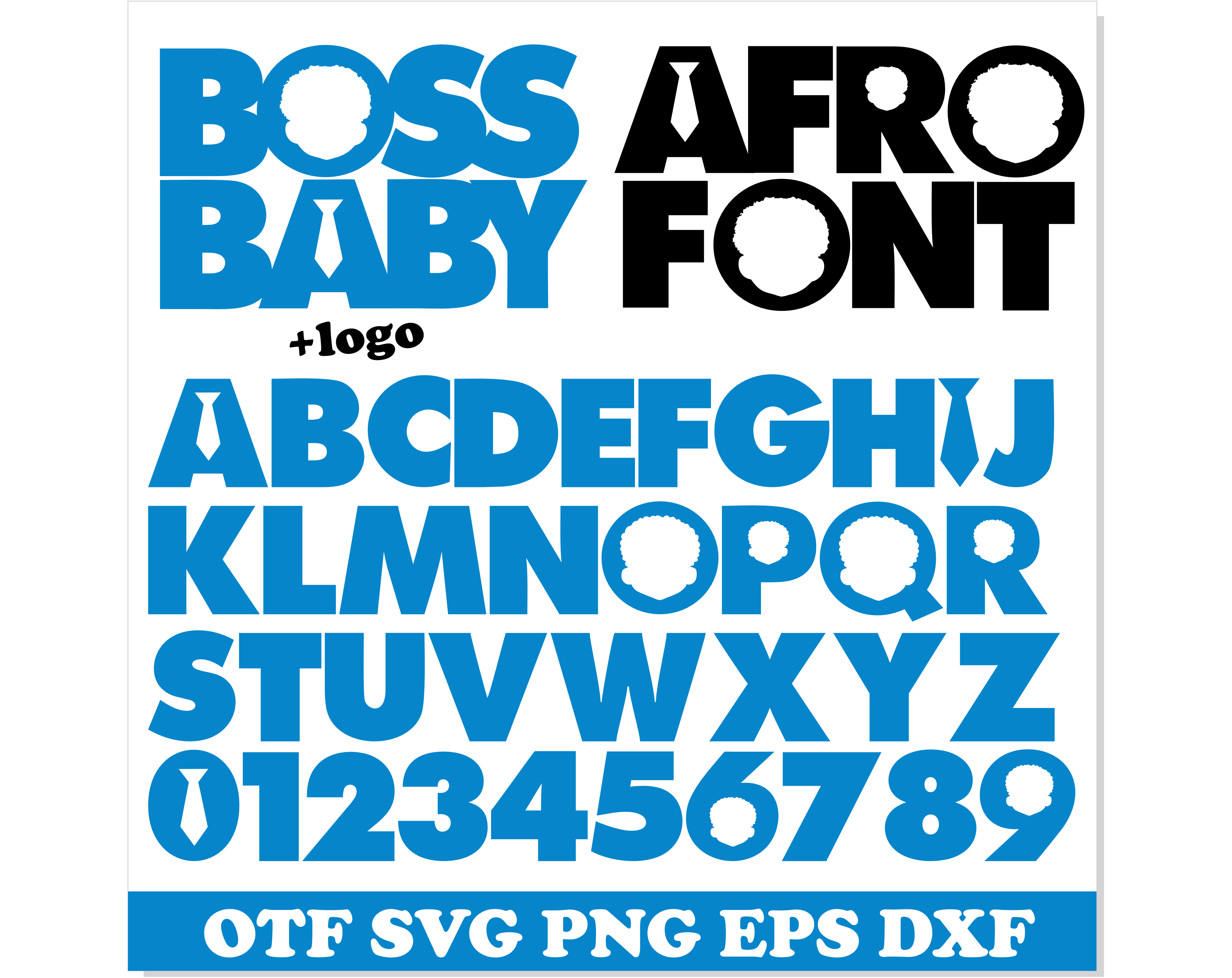 African American Baby Boy Font, Afro Baby Boy Font, Boys Fon | Inspire ...