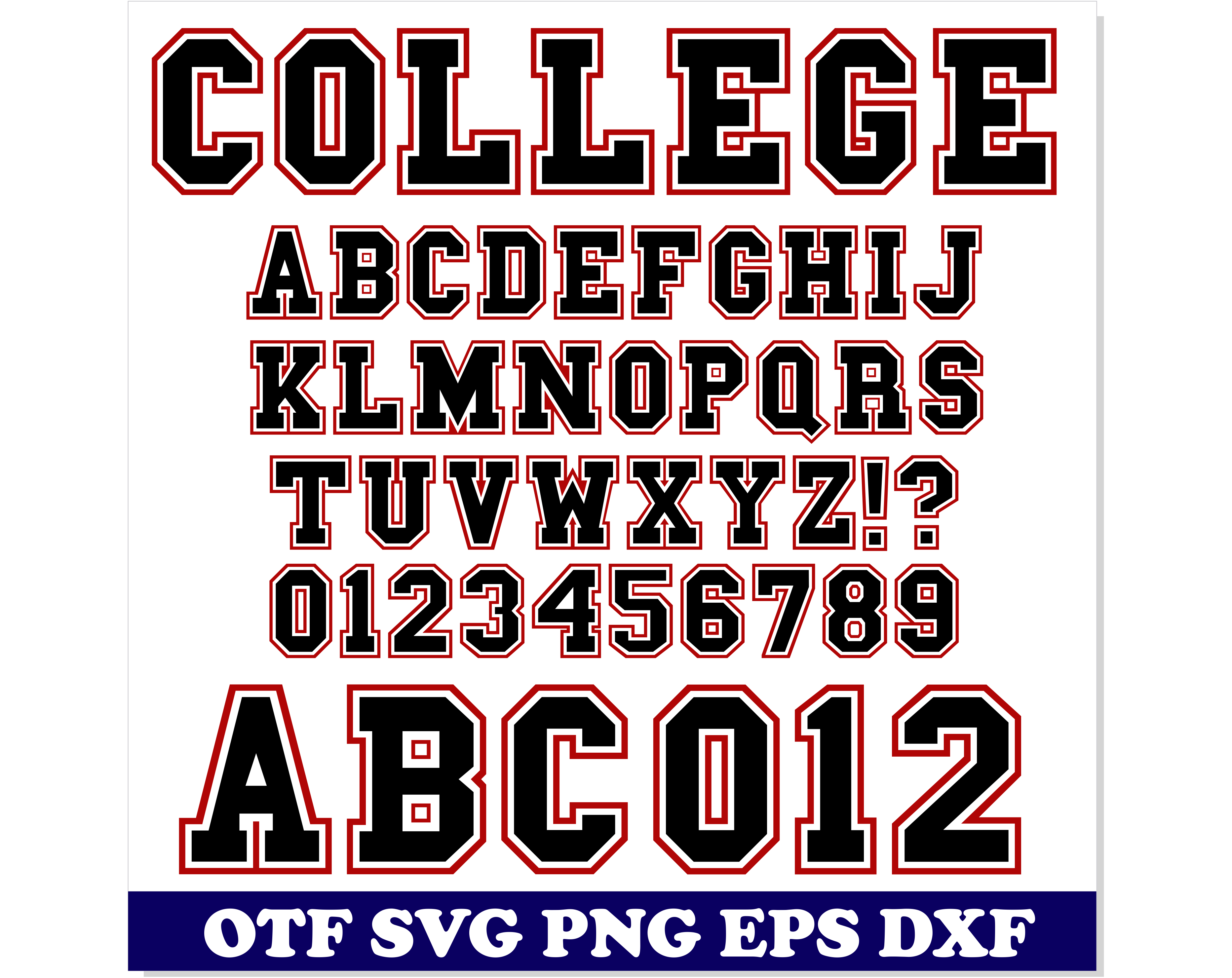 College font SVG, College font OTF, College font PNG, Varsit | Inspire ...