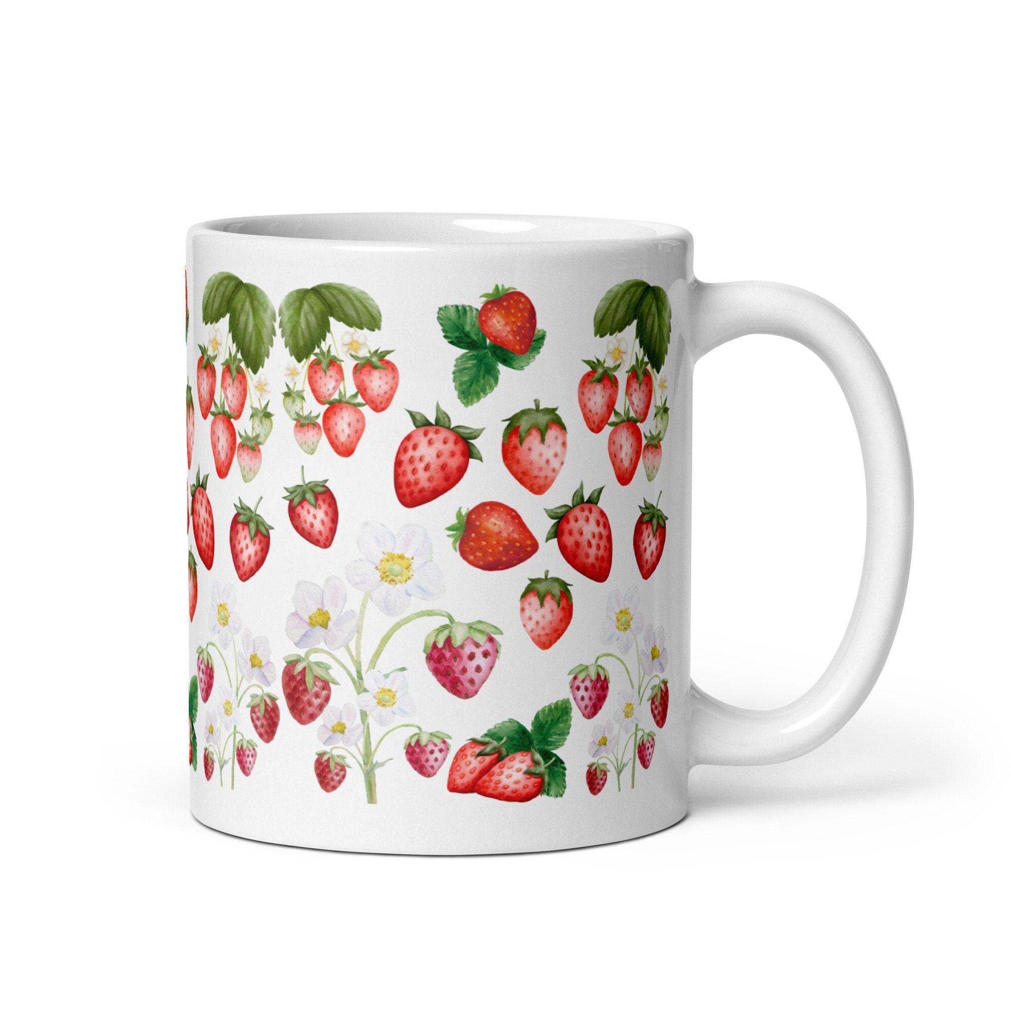 Strawberry Mug Strawberry Lover Gift Berries, Berry, Nature | Inspire ...