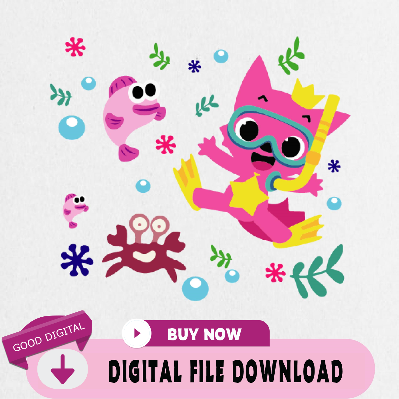 Baby Shark Pinkfong Svg, Baby Shark Party Svg, Baby Shark S | Inspire ...