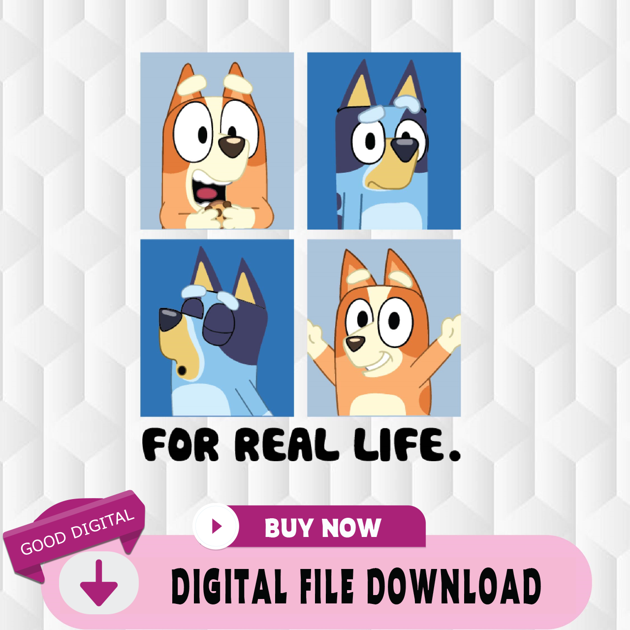 Bluey For Real Life Svg, Bluey Svg, Bluey Family Svg, Bluey - Inspire ...