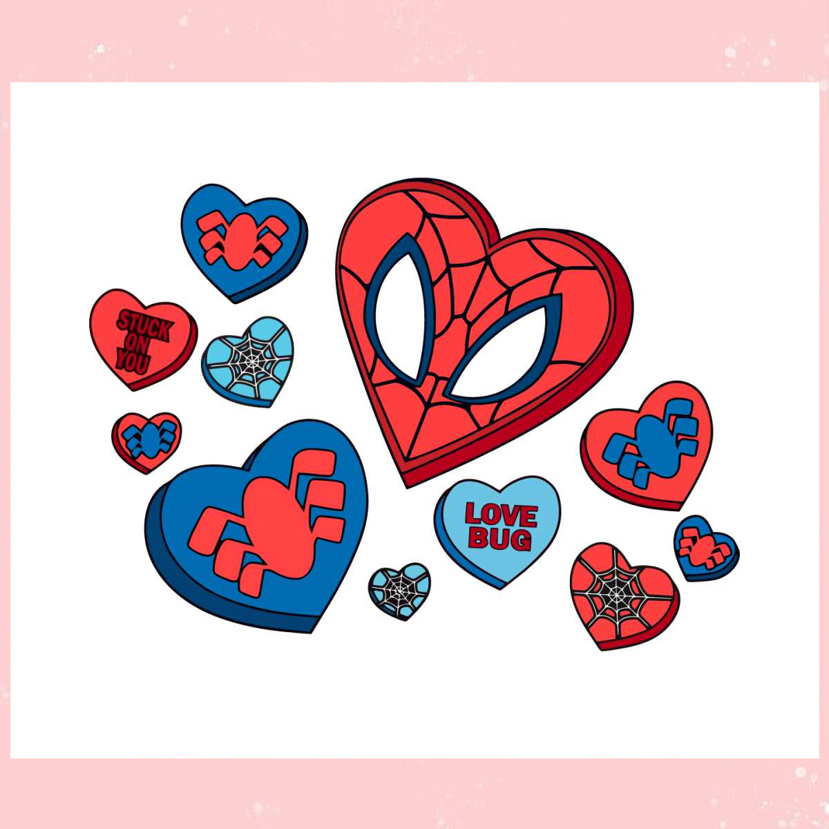 Valentine Heart Spiderman SVG,Valentine svg,Valentine day ,V | Inspire ...