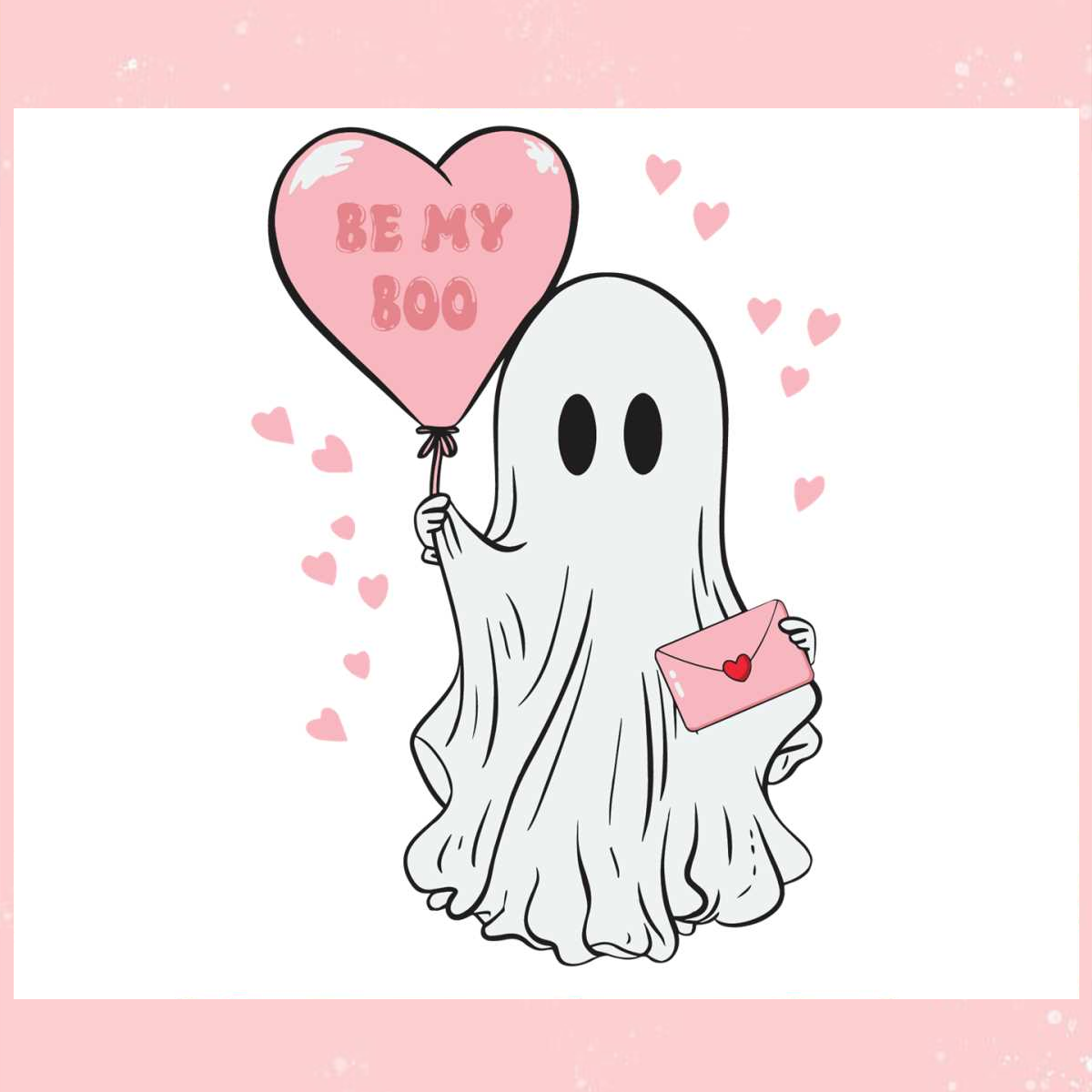 Be My Boo Heart Balloon Ghost SVG,Valentine svg,Valentine da - Inspire ...