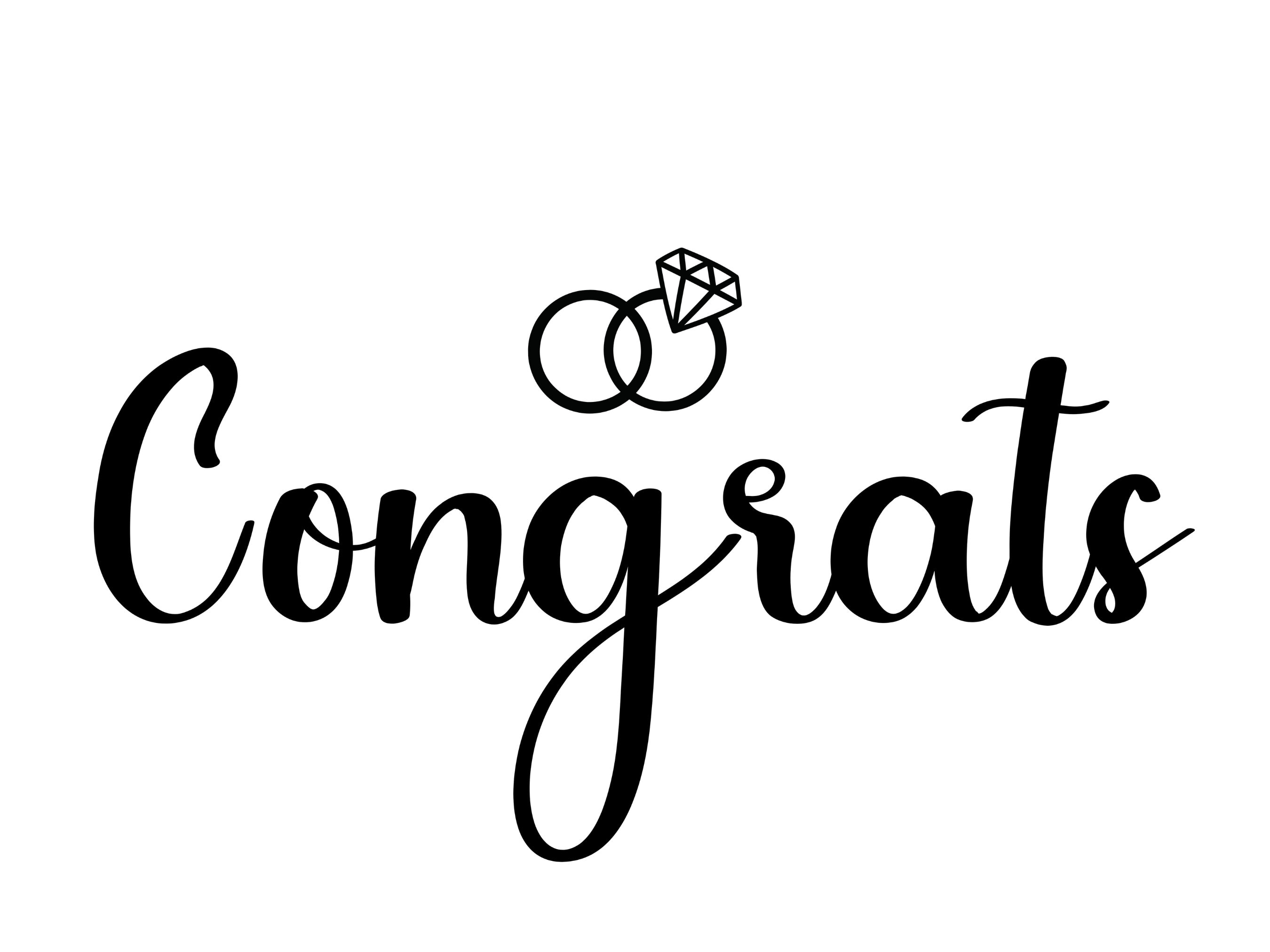 congrats engagement svg, congrats wedding svg, bride ring sv | Inspire ...