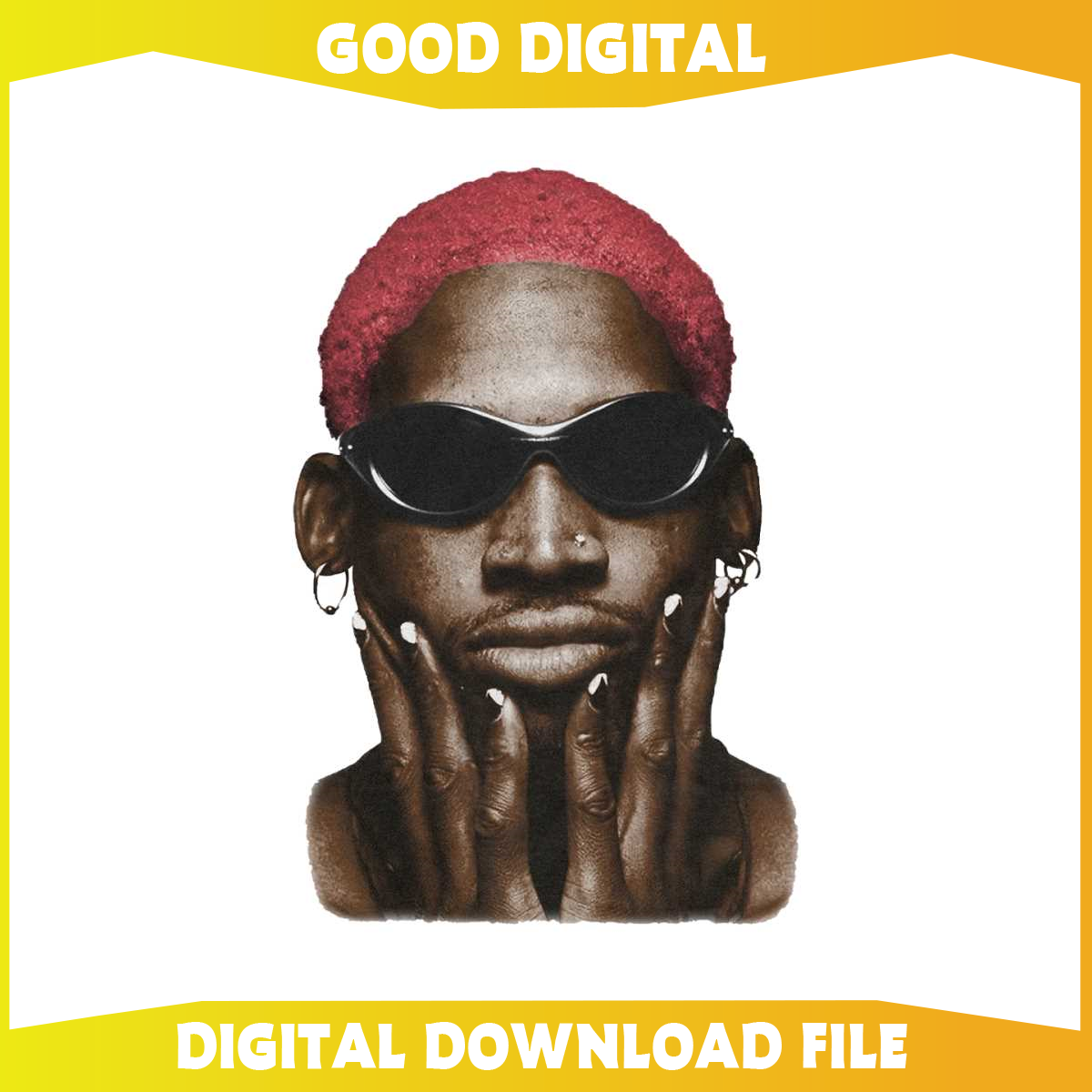 Dennis Rodman Svg Cutting File For Personal Commercial Uses, | Inspire ...