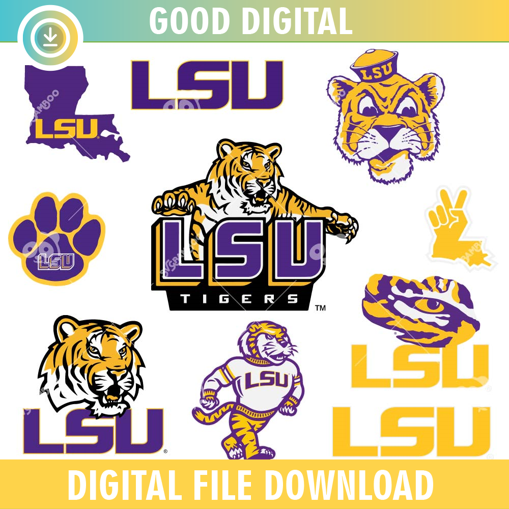 LSU Tigers SVG Bundle,NFL svg, NFL,Super Bowl svg,super Bowl | Inspire ...