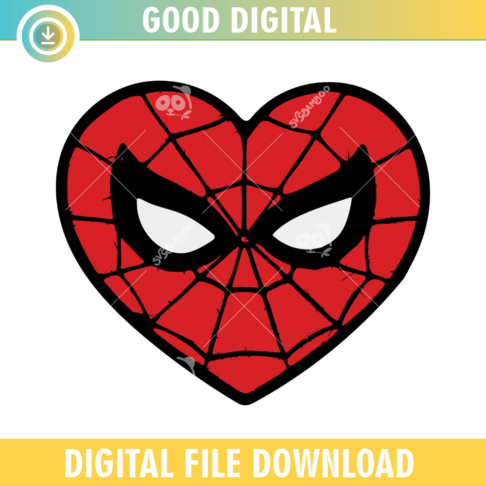 Marvel Spider Man Heart SVG PNG,Valentine day svg,Valentine | Inspire ...