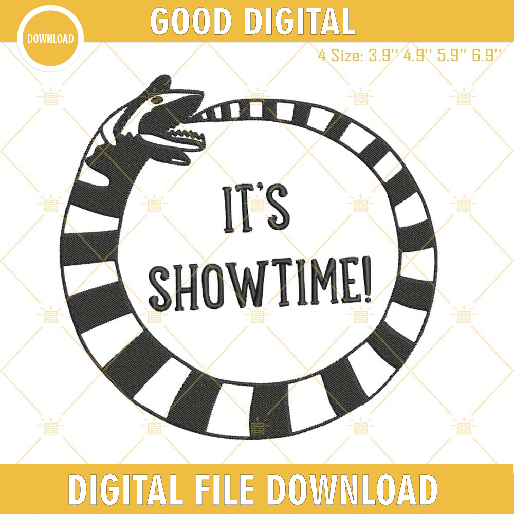 Beetlejuice Sandworm It s Showtime Embroidery Designs Files, - Inspire ...