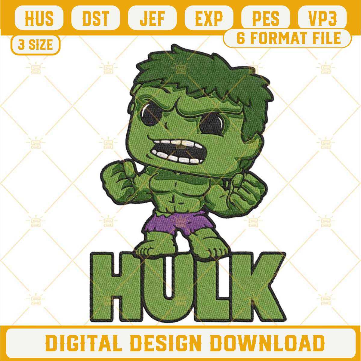 Baby Hulk Embroidery Designs, Avengers Hero Machine Embroide | Inspire ...