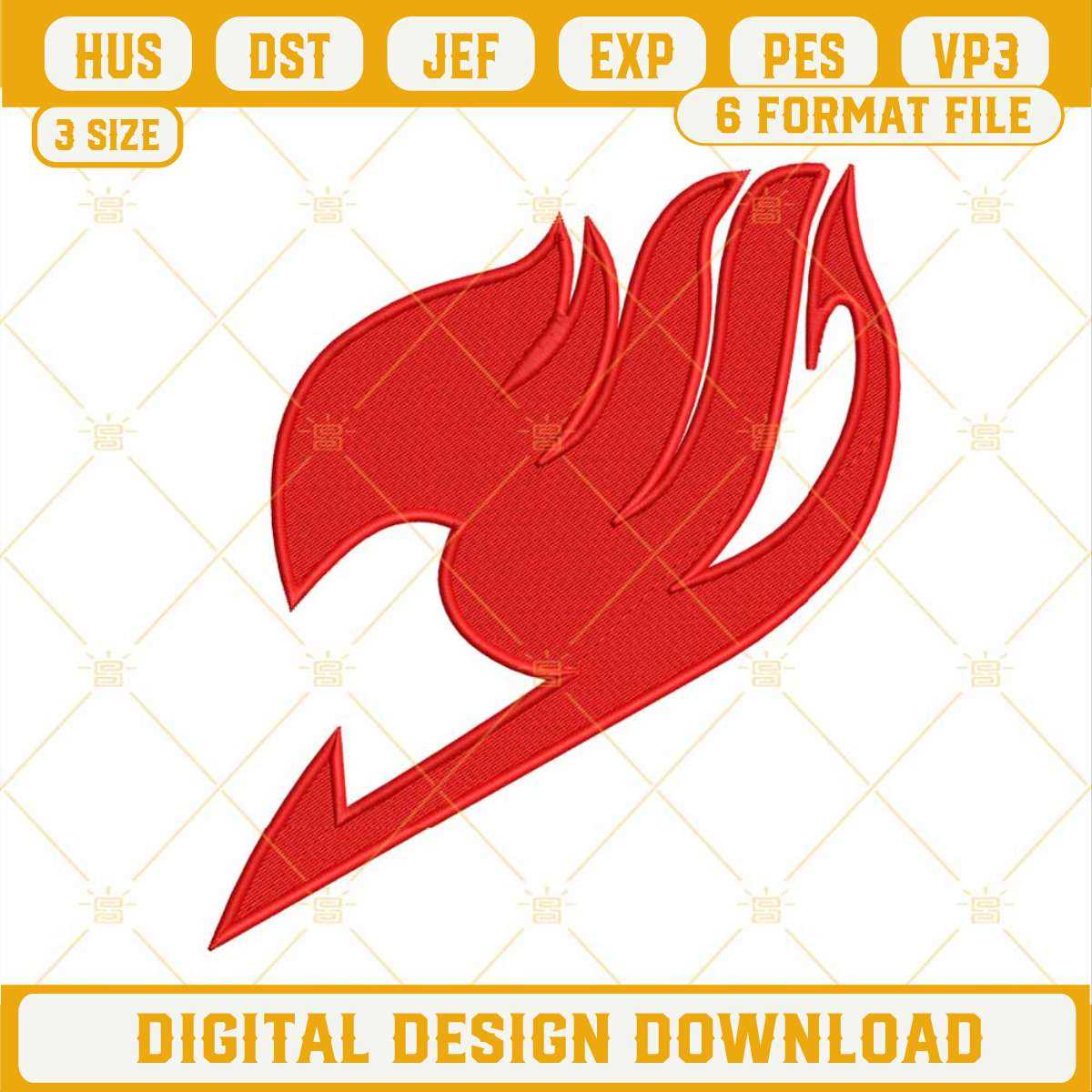 Fairy Tail Logo Embroidery Designs, Fairy Tail Embroidery De - Inspire ...