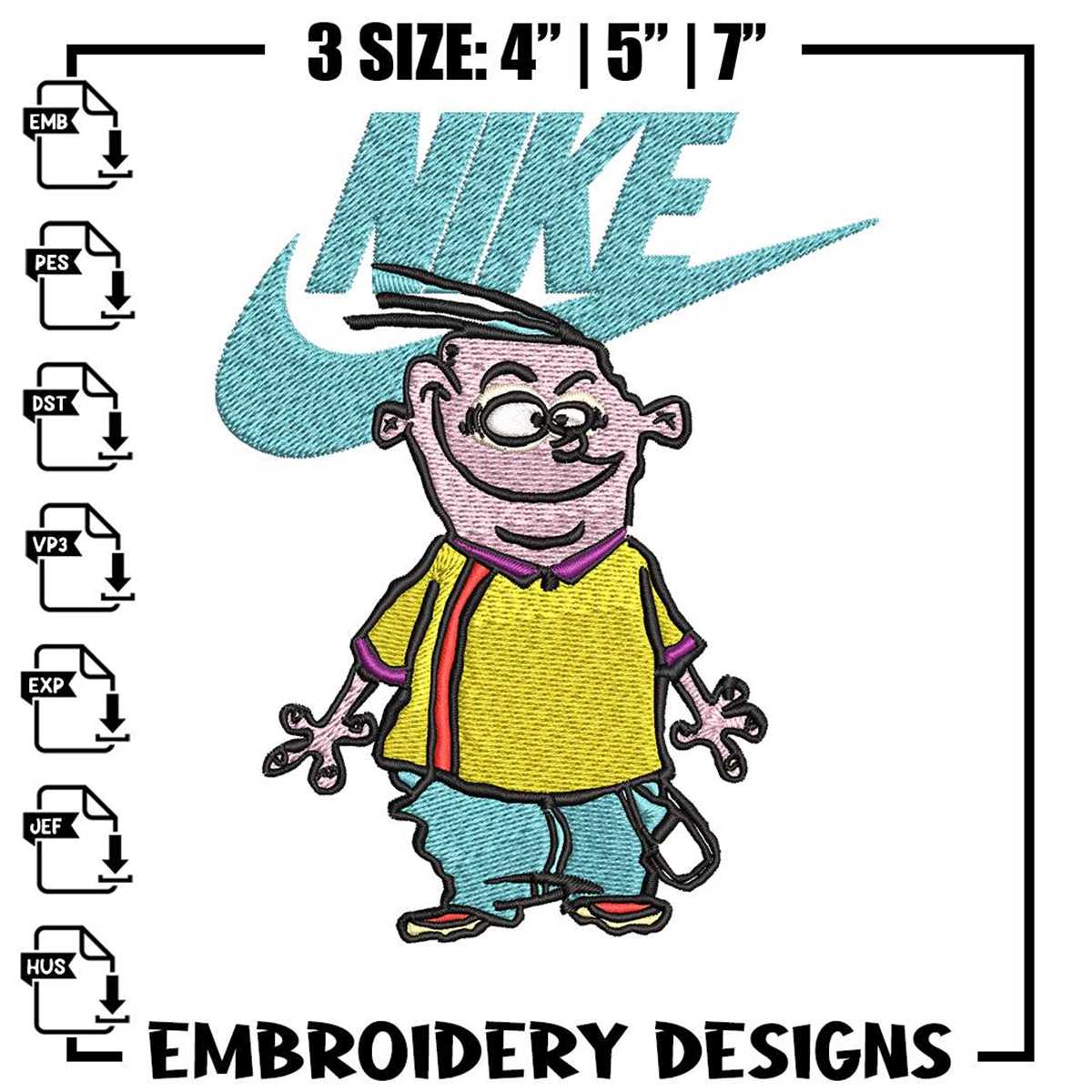 Cartoon swoosh Nike Embroidery design, Cartoon swoosh Nike E | Inspire ...