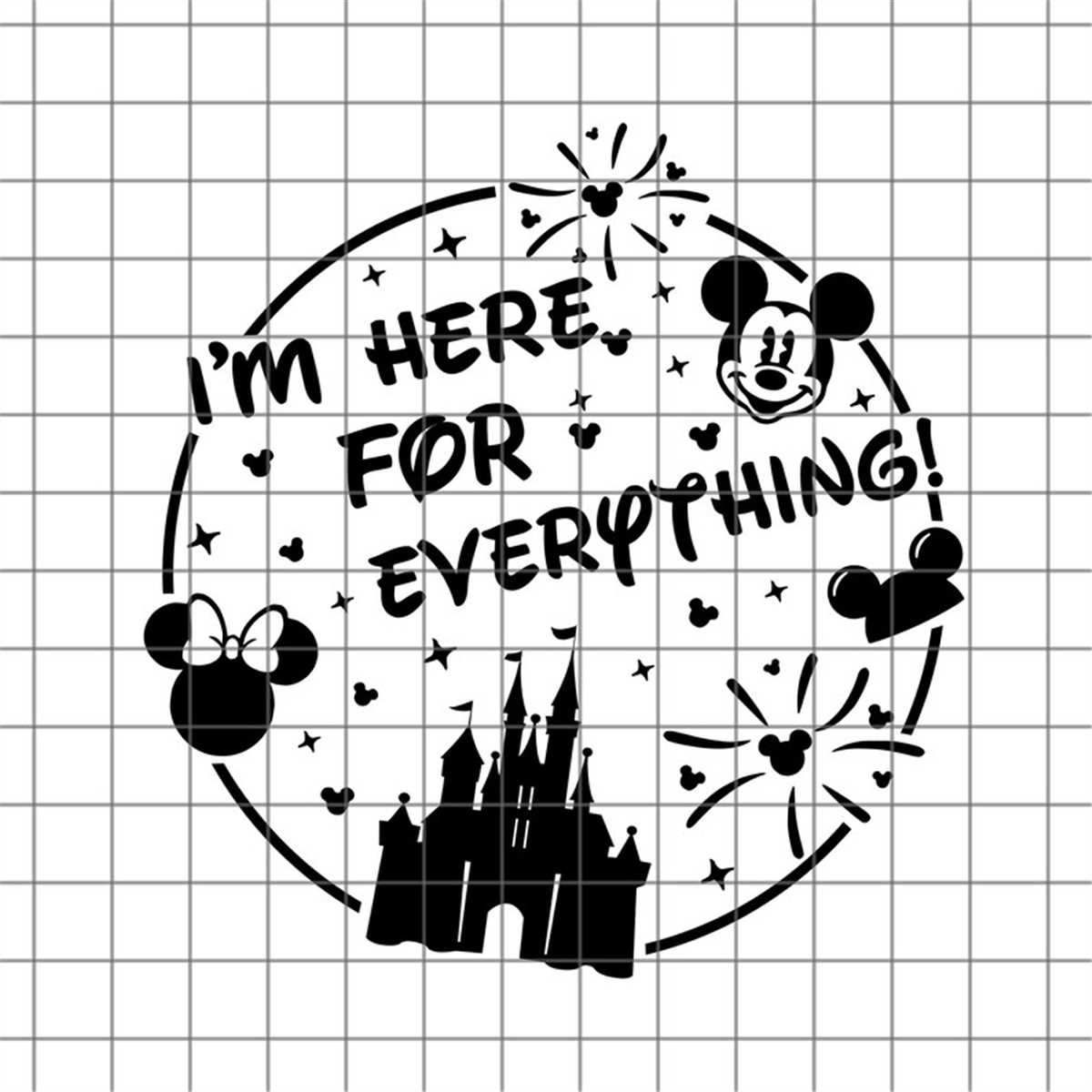 I'm Here for Everything Mouse Park Word Bubble Disneyland WD | Inspire ...