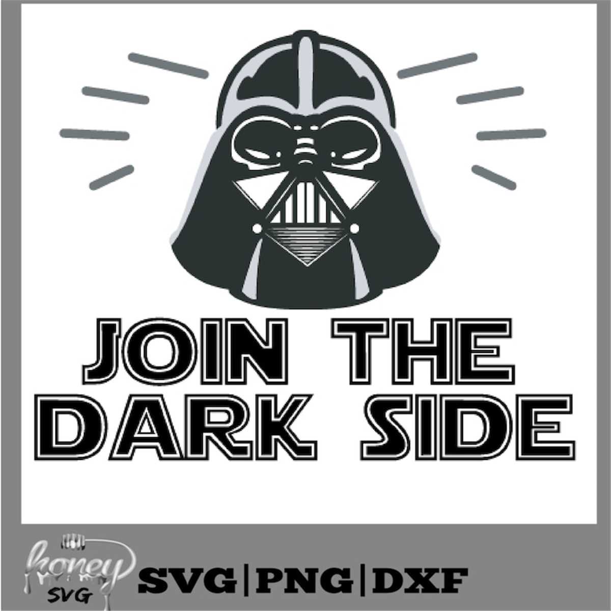 Join The Dark Side Svg Layered Item, Darth Vader Clipart, Cr | Inspire ...