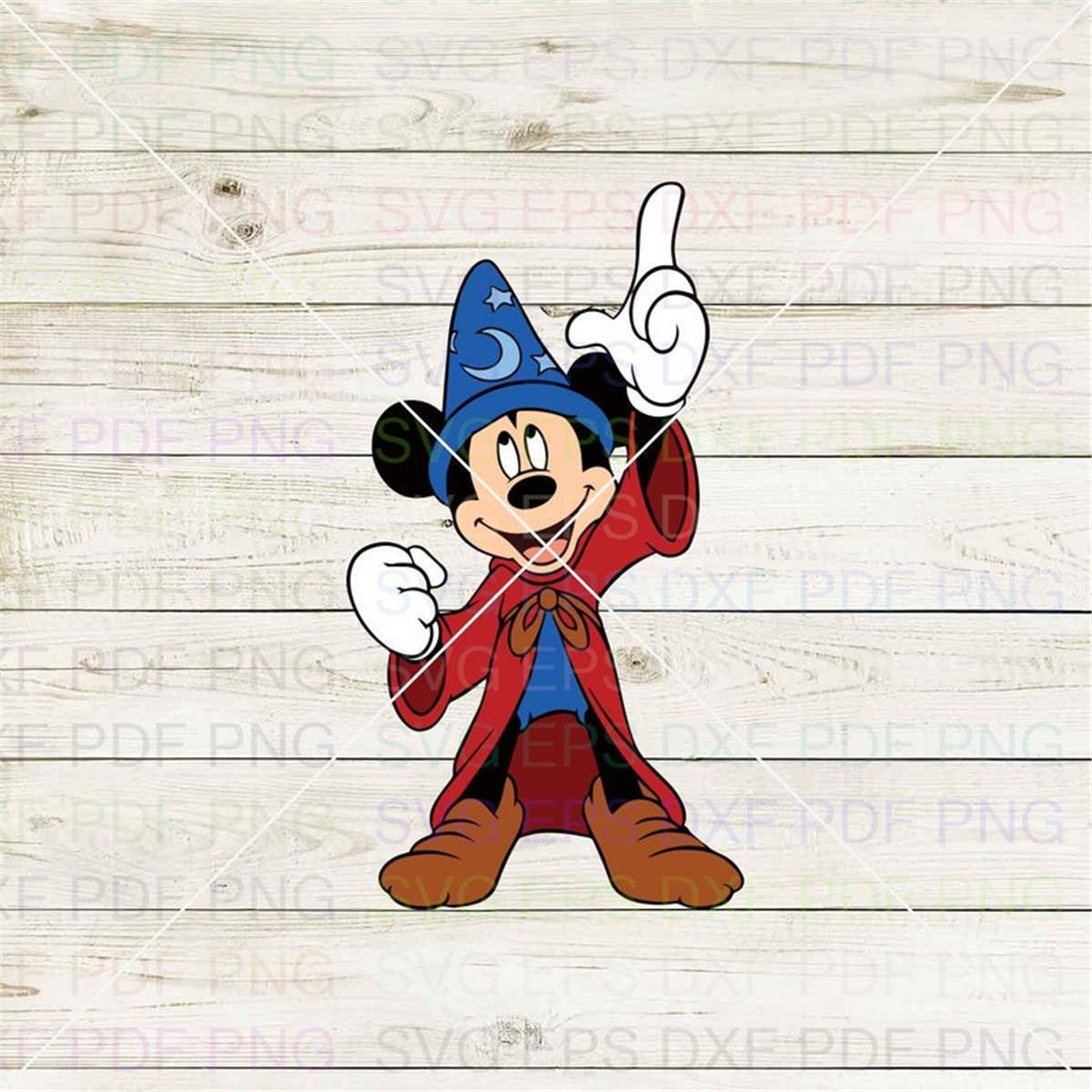 Magician Mickey Mouse 021 Svg Dxf Eps Pdf Png, Cricut, Cutti | Inspire Uplift