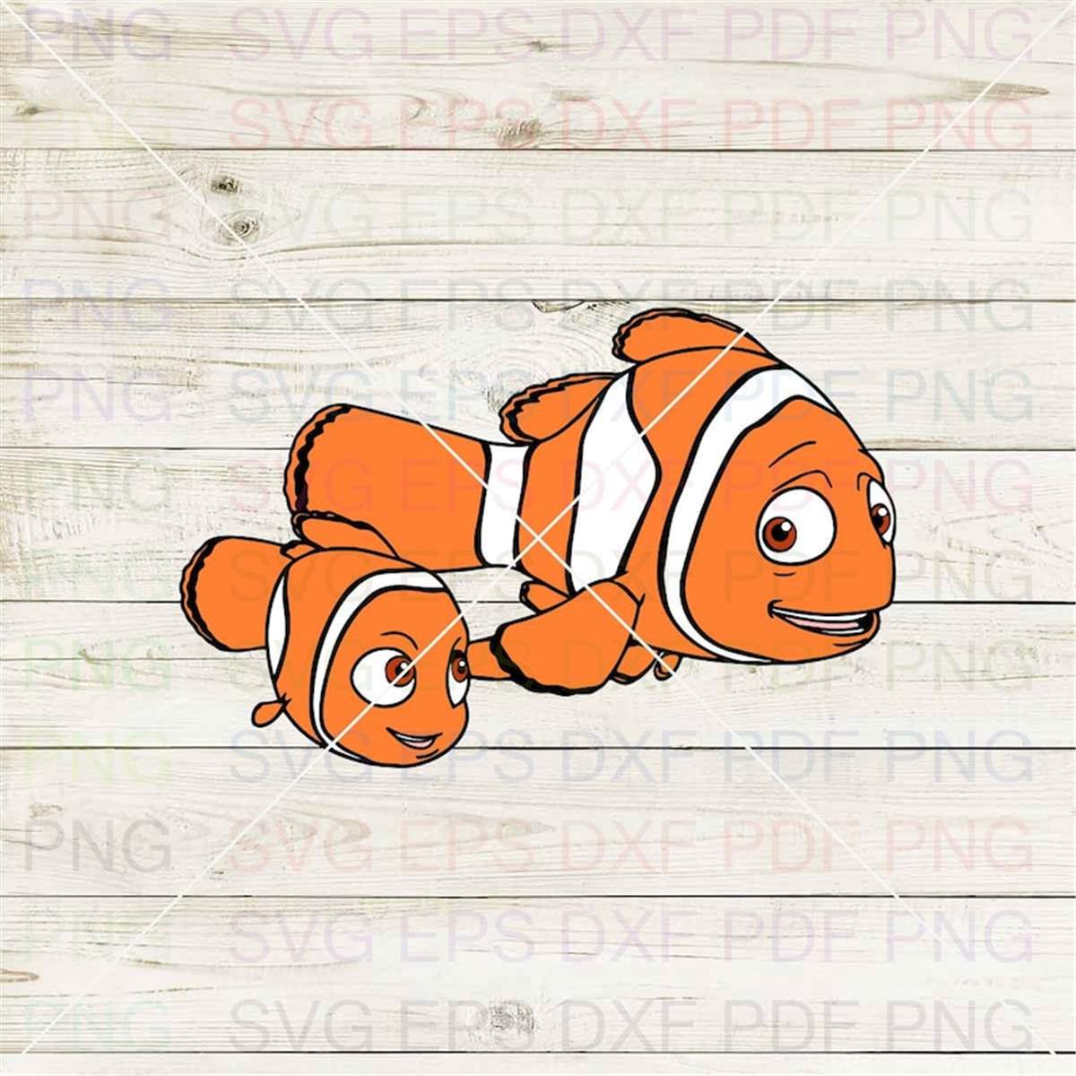 Marlin And Nemo Finding Nemo 003 Svg Dxf Eps Pdf Png, Cricut | Inspire ...