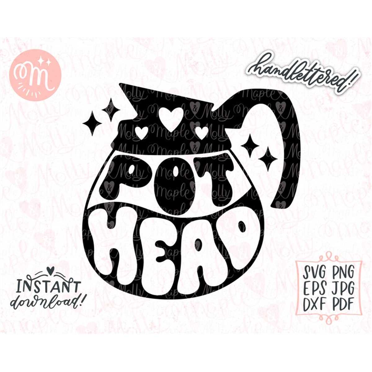 Pot Head Svg, Coffee Pot Svg, Coffee Lover Svg, Coffee Svg, | Inspire ...