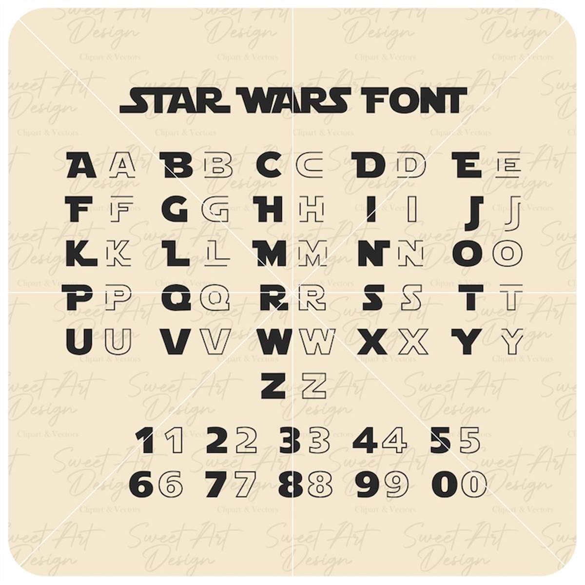 Star Wars Alphabet SVG, Star Wars Font SVG, Star Wars Letter | Inspire ...
