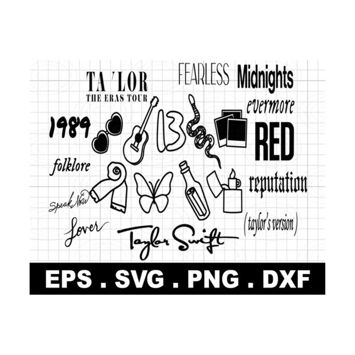 Taylor&39s Swift Titles Svg, Taylor Bundle Swift Album Symbo | Inspire ...