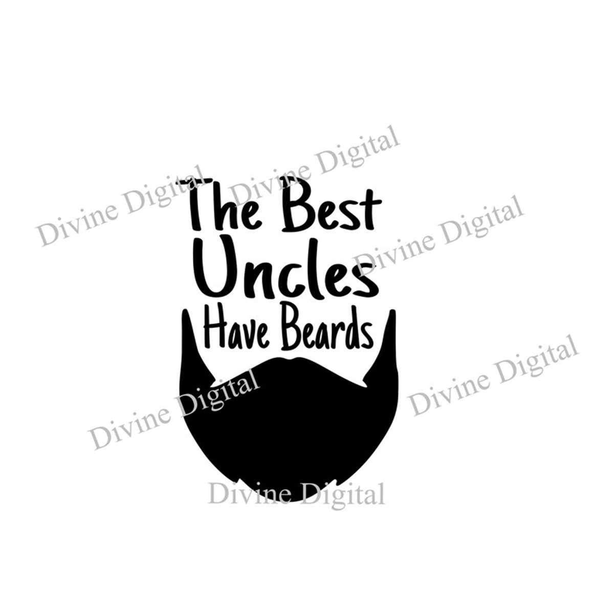 The Best Uncles Have Beards SVG Cut File for Vinyl Cutting M | Inspire ...