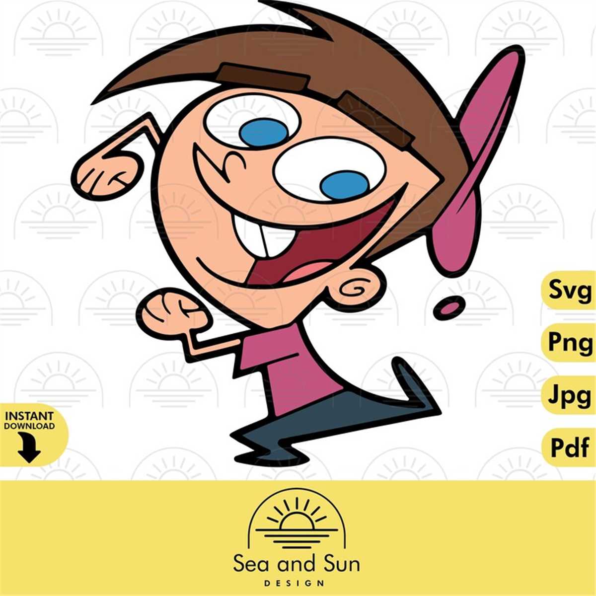 Vector Timmy Turner Svg Clip art Files, Fairly Odd Parents, | Inspire ...