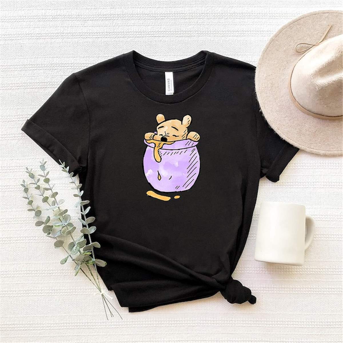 Winnie The Pooh In Honey Hunny Pot PNG, Family Trip New PNG, | Inspire ...