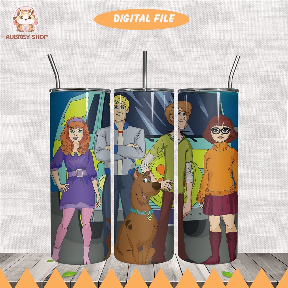 Scooby Doo Tumbler Wrap Design PNG | Inspire Uplift
