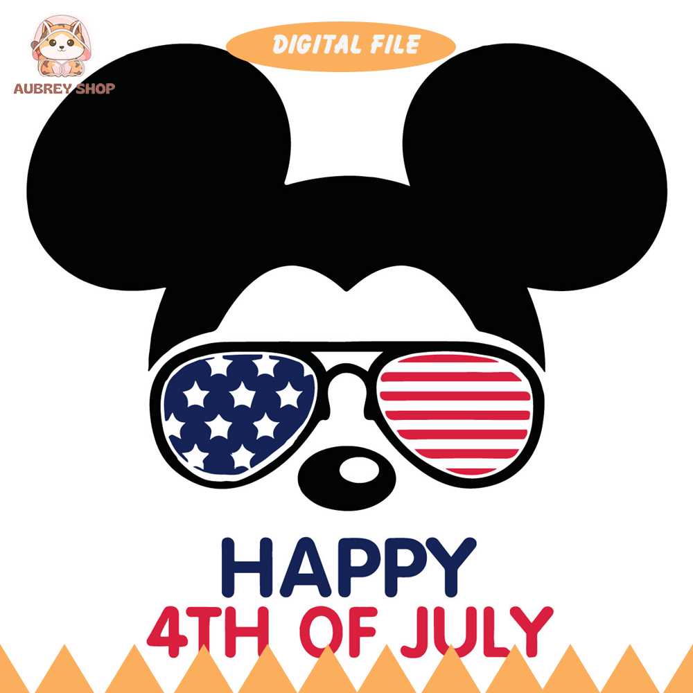 Mickey Mouse 4th of July SVG, Patriotic Mickey SVG, Disney 4 | Inspire ...