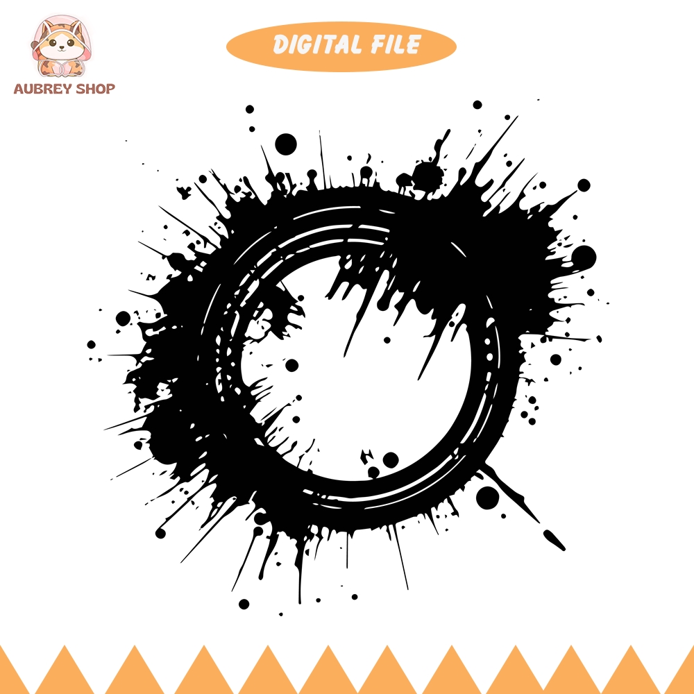 SPLATTER CIRCLE SVG, Splatter Circle Clipart, Splatter Circl | Inspire ...