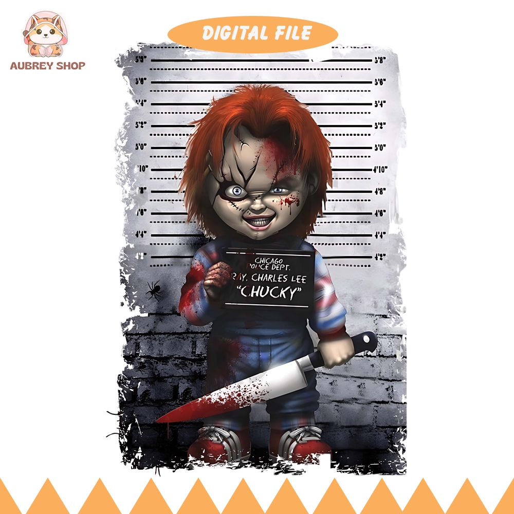 Chucky mugshot PNG, Chucky Horror Movie PNG, Horror Characte | Inspire ...