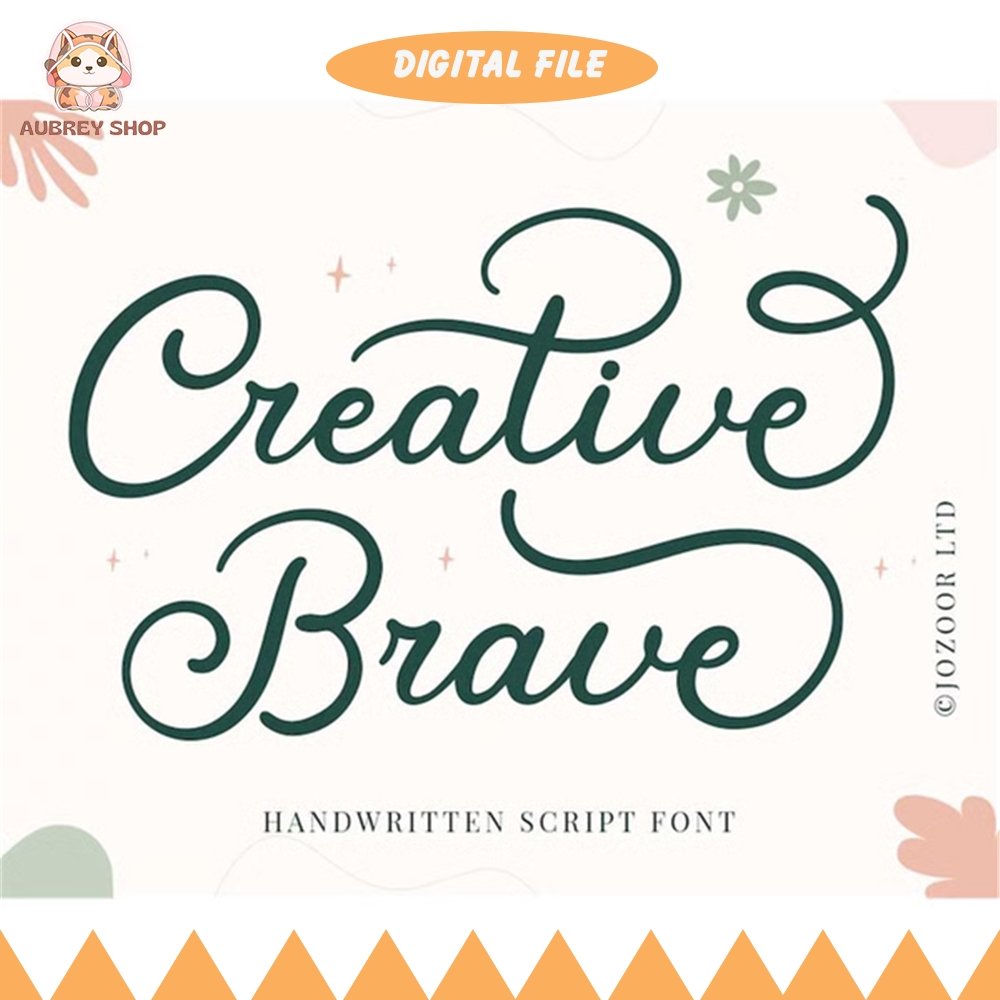 Script Font, Handwritten Font, Font with Tails, Flourish Wed | Inspire ...