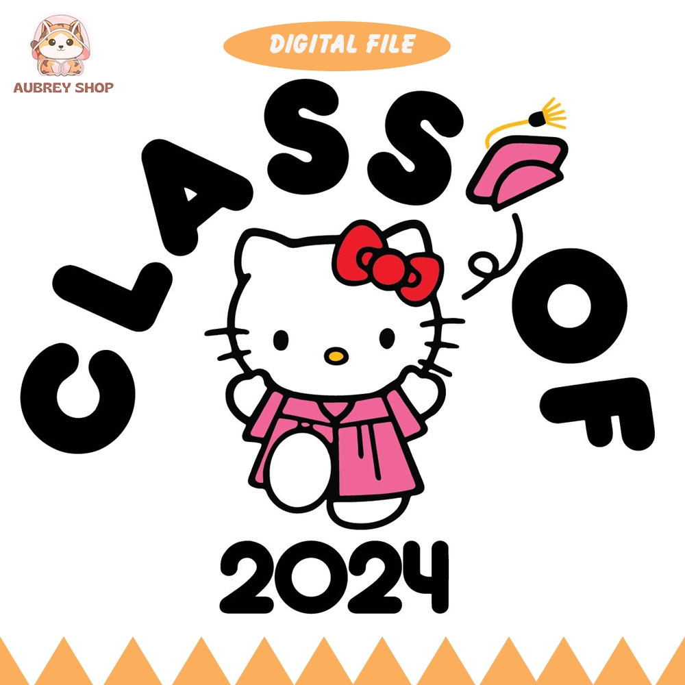 Hello Kitty Class Of 2024,100Th Day Of School, Back To Schoo | Inspire ...