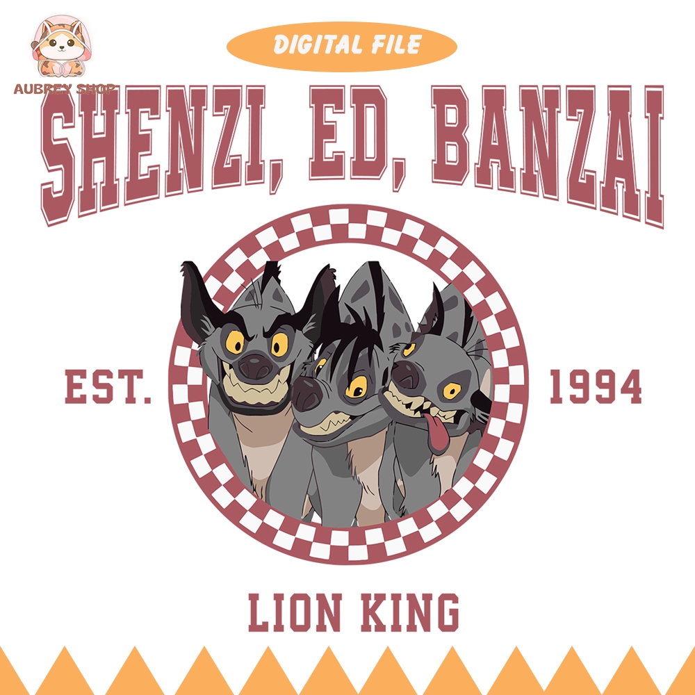 Disney Shenzi Ed and Banzai The Lion King Est 1994 SVG | Inspire Uplift