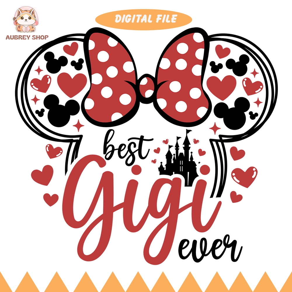 Best Gigi Ever Minnie Mouse Castle SVG | Inspire Uplift