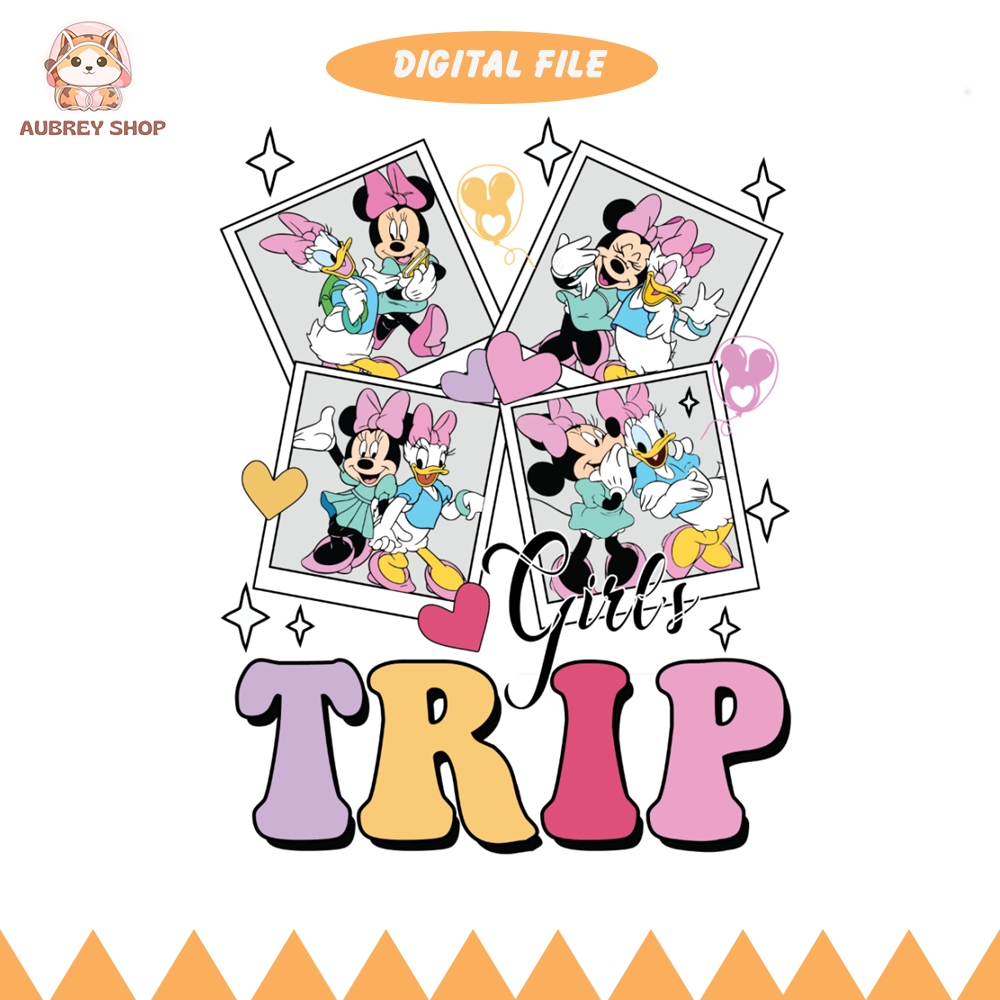 Minnie and Daisy Disney Girl Trip PNG | Inspire Uplift