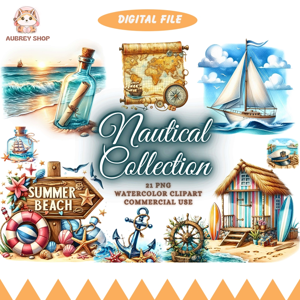 Travel Nautical Clipart Beach Clipart Png | Inspire Uplift