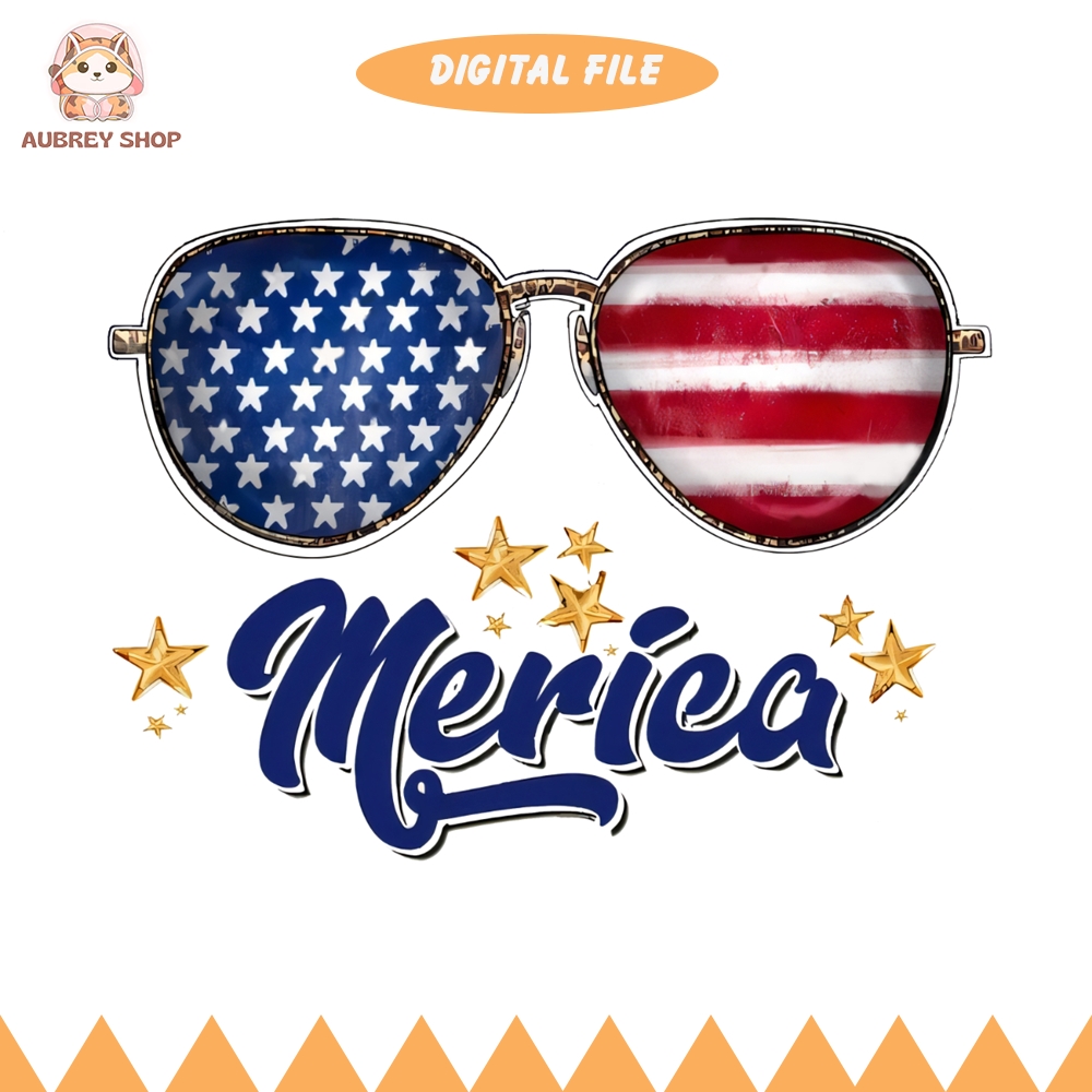 Merica USA Flag Sun Glasses Png, Merica Sunglasses Png, Four | Inspire ...