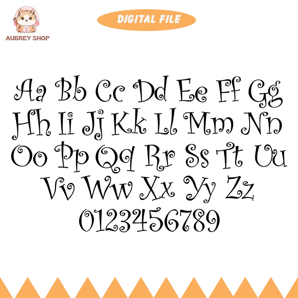 Curly Font Svg Ttf Curl Letters Curly Cue Font Elf Font Inspire