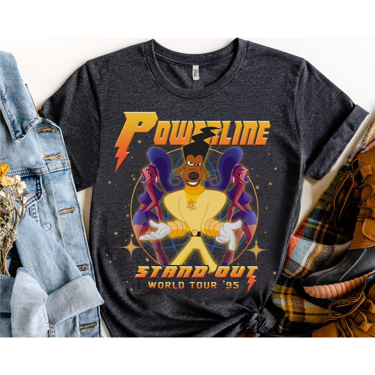 Disney Powerline Stand Out Tour 94 Shirt, Vintage Goofy Movi - Inspire ...