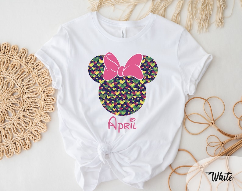 Minnie Disney Personalized Shirt, Minnie Name Shirt, Colorfu | Inspire ...