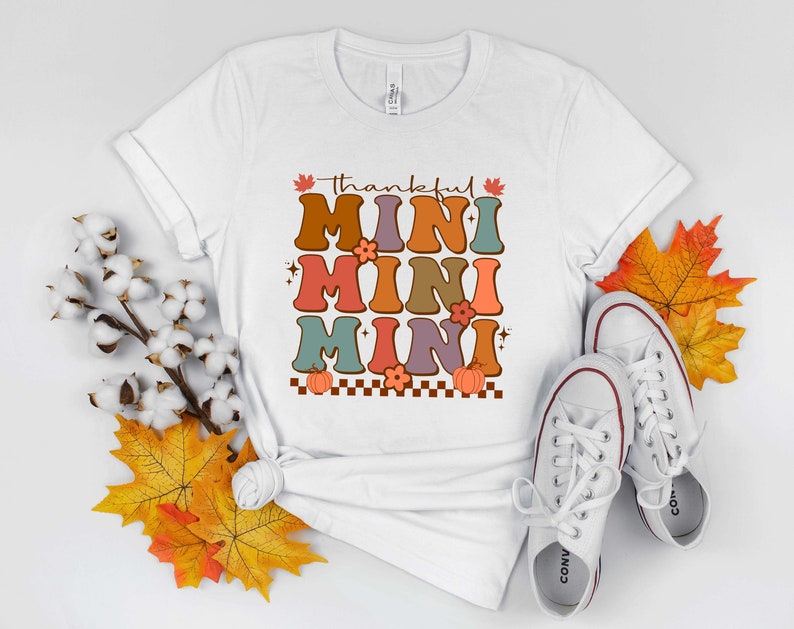 Retro Thankful Mini T-Shirt, Thanksgiving Shirt, Thankful Sh | Inspire ...
