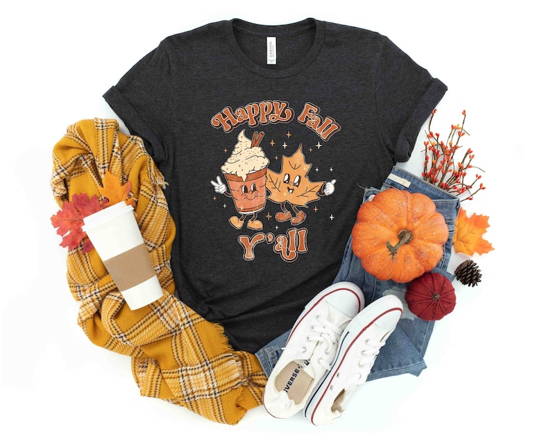 Happy Fall Y'all Shirt, Fall Coffee Shirt, Coffee Lover Shir | Inspire ...